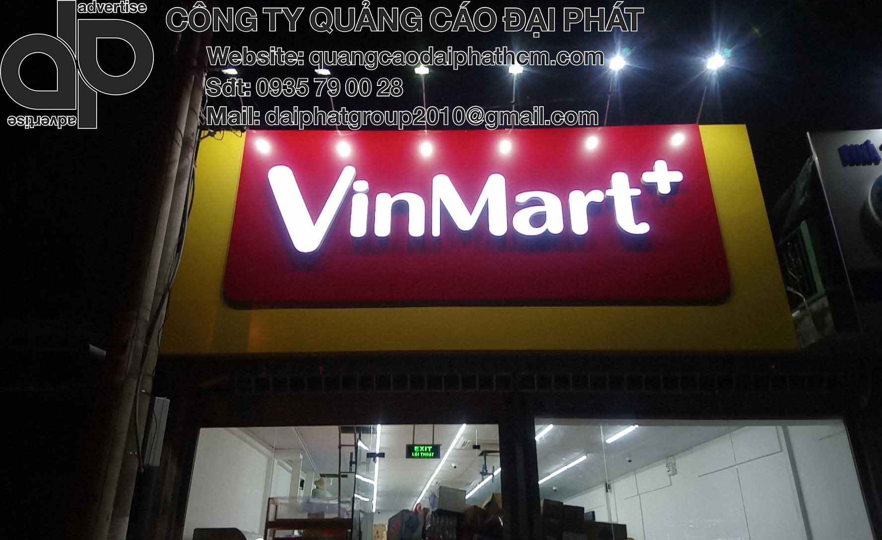 Thi Công Bảng Hiệu Siêu Thị VinMart - QUẢNG CÁO ĐẠI PHÁT
